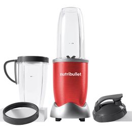 NUTRIBULLET Standmixer &raquo;Pro NB907R - kompakter Mixer, 900 Watt, 2 Mixbecher (700 + 925ml), Rot&laquo; 900 W Dr&uuml;cken, drehen, mixen; starker Motor;Becher+