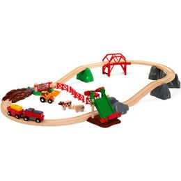 Brio Spielzeug-Eisenbahn &raquo;Gro&szlig;es Bahn Bauernhof-Set&laquo; FSC - sch&uuml;tzt Wald bunt Spielzeug-Eisenbahn