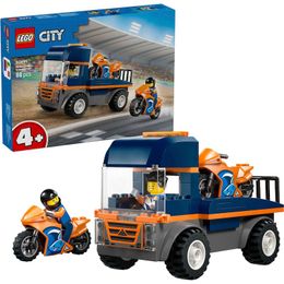 Lego Konstruktionsspielsteine &raquo;Motorradtransporter (60491), Lego City&laquo; Made in Europe Konstruktionsspielsteine