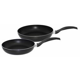 ELO Pfannen-Set &raquo;Ducto 2 teilig&laquo; Aluminium Set, je 1 Bratpfanne &Oslash; 20/28 cm, 2 Stk. tlg. Induktion schwarz