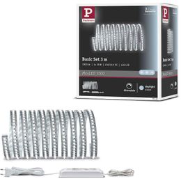Paulmann LED-Streifen &raquo;MaxLED 1000 Basisset 3m Tageslichtwei&szlig; 35W 1100lm/m 6500K&laquo; 1 Stk.-flammig Basisset, unbeschichtet silber