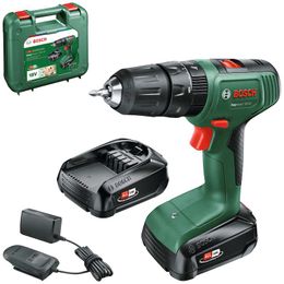 Bosch Home and Garden Akku-Schlagbohrschrauber &raquo;EasyImpact 18V-40&laquo; Inkl. Koffer, mit 2 Akkus 18V/2Ah und Ladeger&auml;t gr&uuml;n Unbegrenzte Freiheit &ndash; Kompatibel mit alle Ger&auml;ten 