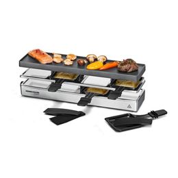 Rommelsbacher Raclette &raquo;RC 800&laquo; 4 Stk. Raclettepf&auml;nnchen 730 W silber