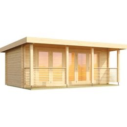 Lasita Maja Gartenhaus &raquo;LIVERPOOL&laquo; beige Holzwerkstoff
