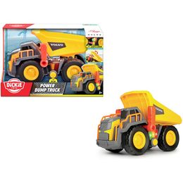 DICKIE TOYS Spielzeug-LKW &raquo;Volvo Power Dump Truck&laquo; mit Licht und Sound gelb Spielzeug-LKW
