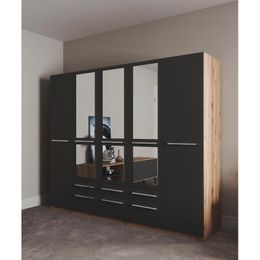 Priess Kleiderschrank &raquo;Schrank Garderobe W&auml;scheschrank Barcelona in 5 Breiten&laquo; viel Stauraum, ger&auml;umige Schubk&auml;sten, mit Spiegel, MADE IN GERMANY 
