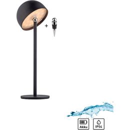 OTTO home Tischleuchte &raquo;Akku Tischlampe Garrin Indoor Outdoor, magnetischer Flaschenaufsatz&laquo; LED-Board Warmwei&szlig; Pilzlampe Flaschenaufsatz, Regulierung