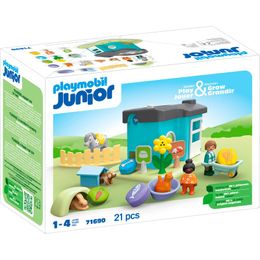 Playmobil Konstruktions-Spielset &raquo;Tierpension mit Futterspender (71690), JUNIOR&laquo; Made in Europe bunt Konstruktions-Spielset