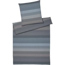 Elegante Bettw&auml;sche &raquo;Fjord&laquo; 2 Stk. angenehmes Hautgef&uuml;hl grau Halbleinen, Obermaterial: 50% Baumwolle, 50% Leinen