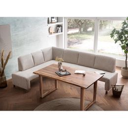 exxpo - sofa fashion Eckbank &raquo;Intenso, modern, wahlweise in Leder oder Textil, 264/197 cm (B/T)&laquo; hohe Bodenfreiheit, frei im Raum stellbar, hoher 