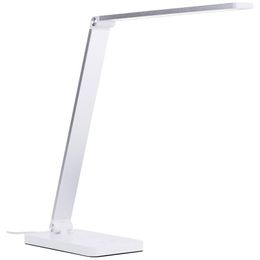 Brilliant LED Tischleuchte &raquo;Florence&laquo; 1 Stk. warmwei&szlig; - kaltwei&szlig; 38 x 11 x 34 cm, 610 lm, 2700-6500K, 3-Stufen dimmbar, USB, schwenkbar wei&szlig;