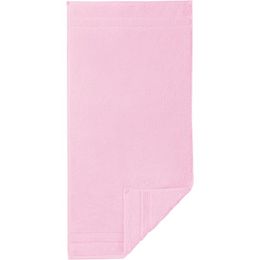 Egeria Badetuch &raquo;Micro Touch&laquo; Uni Programm mit Streifenbord&uuml;re, extrem saugf&auml;hig, reine Baumwolle rosa Walkfrottee, Obermaterial: 100% Baumwolle