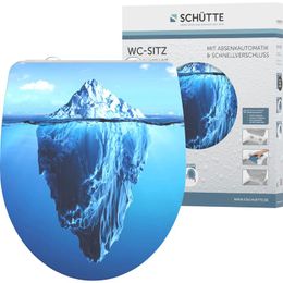 Sch&uuml;tte WC-Sitz &raquo;Iceberg&laquo; Duroplast, mit Absenkautomatik und Schnellverschluss, High Gloss blau Duroplast