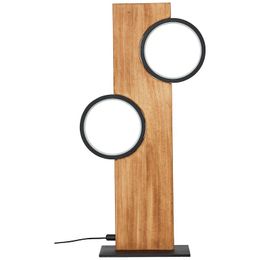 Brilliant LED Tischleuchte &raquo;Cheesy&laquo; 1 Stk. Warmwei&szlig; 50 cm H&ouml;he, 1300 lm, 3000K, Holz/Metall, natur/schwarz schwarz