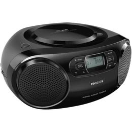 Philips Digitalradio (DAB+) &raquo;AZB500B&laquo; ( Digitalradio (DAB+) FM-Tuner mit RDS 2 W) schwarz Netzbetrieb