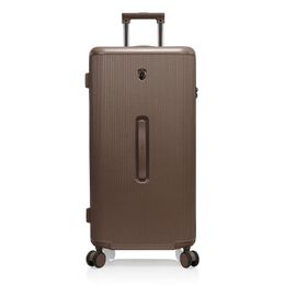 Heys Herren Hartschalen-Trolley &raquo;Earth Tone Trunk L&laquo; 106 l 4 Rollen Trunk-Koffer Hartschalen-Koffer TSA-Schloss Volumenerweiterung braun