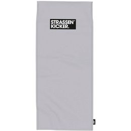 Quelle Sporthandtuch &raquo;Stra&szlig;enkicker&laquo; mit dekorativem "Stra&szlig;enkicker" Schriftzug grau Microfaser, Obermaterial: 100% Polyester