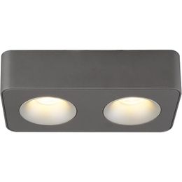 Globo LIGHTING LED Deckenstrahler &raquo;HANGARAU&laquo; LED-Modul 1 Stk. Warmwei&szlig; Spot/grau/3000K/Flur/Wohnbereich/LxBxH: 1800x85x185mm grau