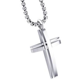 Firetti Herren Kette mit Anh&auml;nger &raquo;Schmuck Geschenk Kreuz&laquo; silber