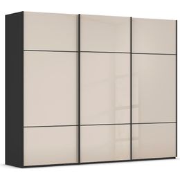 Rauch Schwebet&uuml;renschrank &raquo;Kleiderschrank Schrank Garderobe Schlafzimmerschrank SCALE-TRIO&laquo; edle dreigeteilte Front mit 2 Zierleisten Glasfront MADE 