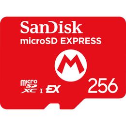 Speicherkarte &raquo;microSDXC EXPRESS 256 GB (Mario Design)&laquo; (256 GB ) rot