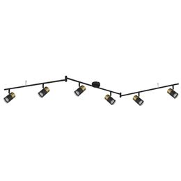 Globo LIGHTING Deckenstrahler &raquo;BRISBON&laquo; GU10 1 Stk. Deckenspot, Wohnzimmer, Flur, Wohnbereich schwarz
