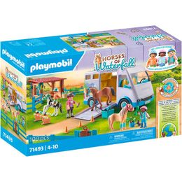 Playmobil Konstruktions-Spielset &raquo;Mobile Reitschule (71493), Horses of Waterfall&laquo; Made in Europe bunt Konstruktions-Spielset
