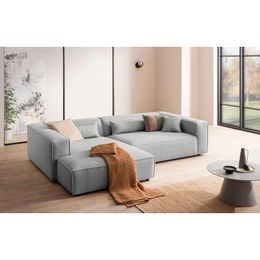 LeGer Home by Lena Gercke &raquo;PIARA XXL, Big-Sofa, Cord, Leinenoptik o. Strukturstoff, L-Form&laquo; wahlweise Ottomane rechts/links, Kedernaht, extra tiefe 