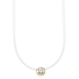 Bruno Banani Damen Kette mit Anh&auml;nger &raquo;Schmuck Geschenk Silber 925 Halsschmuck Halskette Stein Gold o. Silber&laquo; mit Zirkonia (synth.) gold