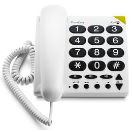 Doro Gro&szlig;tastentelefon &raquo;PhoneEasy 311c&laquo; ( ) wei&szlig; Lauter und klarer Klnag
