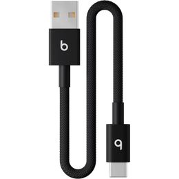 Apple USB-Kabel &raquo;USB-A auf USB-C Gewebtes Kabel&laquo; USB Typ A USB-C USB Typ A USB-C 20 cm schwarz unterst&uuml;tzt schnelles Aufladen bis zu 15 Watt