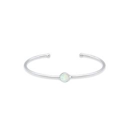 Elli Damen Armreif &raquo;Armreif Bangle Synthetischer Opal Trend 925 Silber&laquo; silber