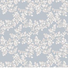 Laura Ashley Vliestapete &raquo; Burnham Pale Seaspray Vliestapete&laquo; gebl&uuml;mt glatt Burnham Pale Seaspray Vliestapete gr&uuml;n Vlies