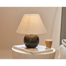 LeGer Home by Lena Gercke Schreibtischlampe &raquo;Amara, Tischlampe mit Schnurschalter exkl 1x E27 max 40W, Stoffschirm&laquo; E27 1 Stk. warmwei&szlig; - kaltwei&szlig; 