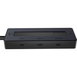 HP Laptop-Dockingstation &raquo;Universal USB-C Multiport-Hub&laquo; schwarz Das Design begeistert mit einem einzigen Kabel und praktischer Platzierung der 