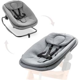 hauck Babywippe &raquo;Highchair Bouncer, Dark Grey Melange&laquo; bis 9 kg f&uuml;r Alpha+, Beta+, Arketa grau Babywippe