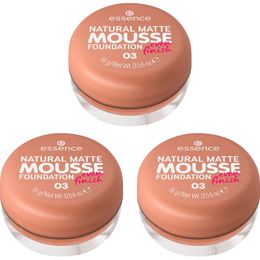 Essence Damen Foundation &raquo;NATURAL MATTE MOUSSE FOUNDATION&laquo; mit Clean-Beauty-Textur beige