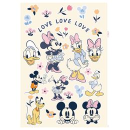 Komar Wandtattoo &raquo;Love Love Love - Gr&ouml;&szlig;e 50 x 70 cm&laquo; selbstklebend, Wandsticker, Kinderzimmer bunt Folie