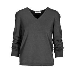 Clarina Damen Strickpullover &raquo;BRITTA&laquo; Viskose-Polyamid Mischung schwarz 44