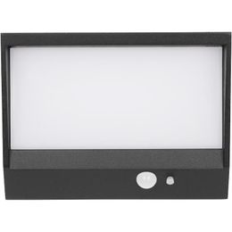 NOVA LUCE Au&szlig;en-Wandleuchte &raquo;VALOR&laquo; LED-Modul 1 Stk. Warmwei&szlig; grau