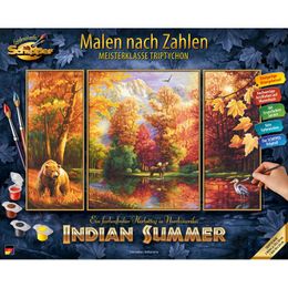 Schipper Malen nach Zahlen &raquo;Meisterklasse Triptychon - Indian Summer&laquo; Made in Germany bunt Karton
