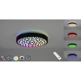 REALITY LEUCHTEN LED Deckenleuchte &raquo;Chizu&laquo; LED-Board 1 Stk. Farbwechsler warmwei&szlig; - kaltwei&szlig; Regenbogen RGB-Wechsel, dimmbar per Fernbedienung, Memory
