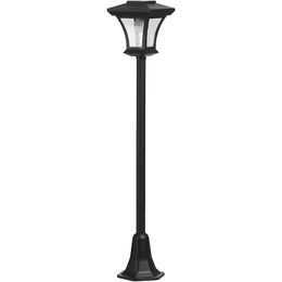 IC Gardenstyle LED Au&szlig;en-Stehlampe &raquo;LED Solarlaterne 120 cm -2eer&laquo; 2 Stk. Warmwei&szlig; Set mit 2 St&uuml;ck schwarz