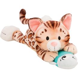 Nici Kuscheltier &raquo;Homies GREEN, Katze Bengal & Fisch 30 cm liegend&laquo; braun Kuscheltier