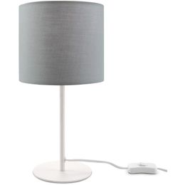 Paco Home Tischleuchte &raquo;Uni Color&laquo; E14 LED E14 Lampe, F&uuml;r Wohnzimmer Und Schlafzimmer, Unifarben, Deko wei&szlig;