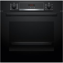 Bosch Pyrolyse Backofen Serie 4 &raquo;HBA574BB3&laquo; mit Teleskopauszug nachr&uuml;stbar schwarz Pyrolyse Backofen