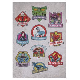 Komar Wandtattoo &raquo;Avengers Classic Badges - Gr&ouml;&szlig;e 50 x 70 cm&laquo; selbstklebend, Wandsticker, Kinderzimmer bunt Folie