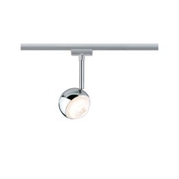 Paulmann Schienensystem-Leuchten &raquo;URail Schienenspot Capsule II 439lm 6,3W 2700K 230V Chrom matt, 6W&laquo; LED-Modul 1 Stk. Warmwei&szlig; dimmbar, Einzelspot silber