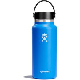 Hydro Flask Trinkflasche &raquo;Wide Flex Cap&laquo; TempShield -Isolierung verhindert Kondenswasserbildung blau Edelstahl