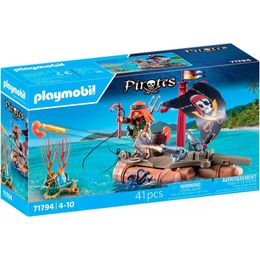 Playmobil Konstruktions-Spielset &raquo;Schatzbergung auf Piratenfloss (71794), Pirates&laquo; bunt Konstruktions-Spielset